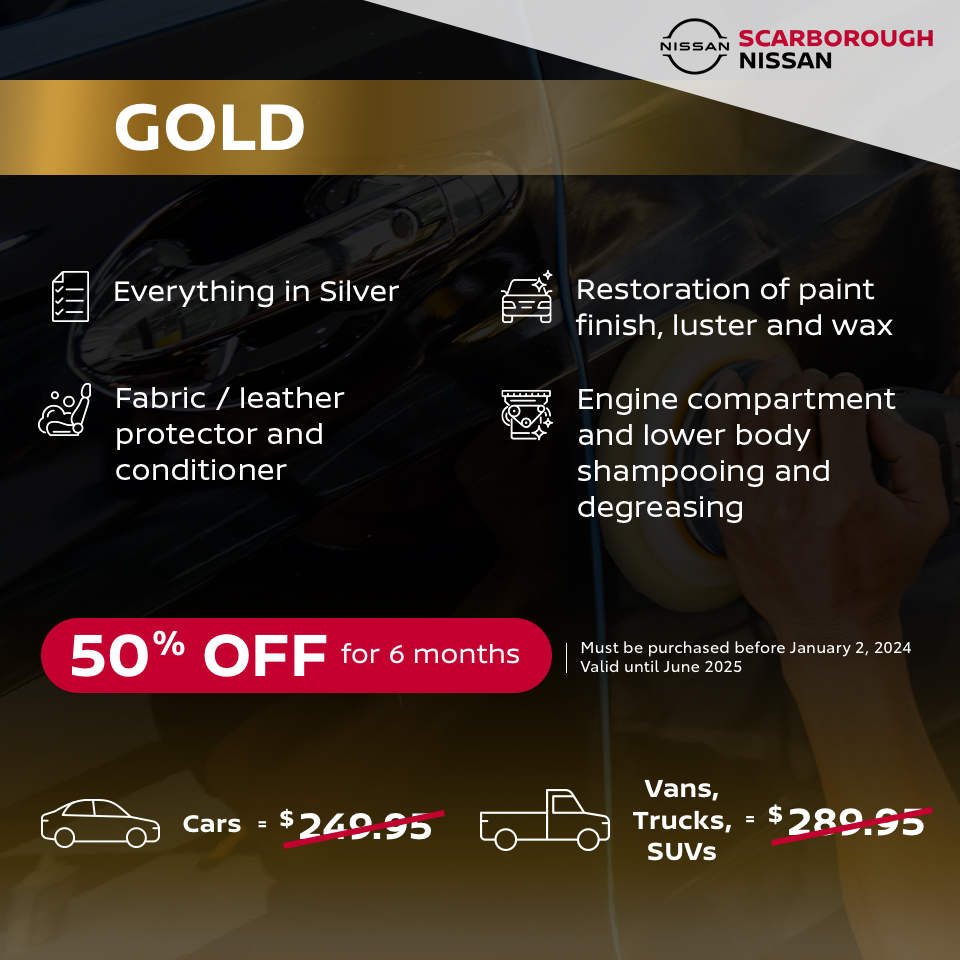 Gold Detailing Package - Scarborough Nissan